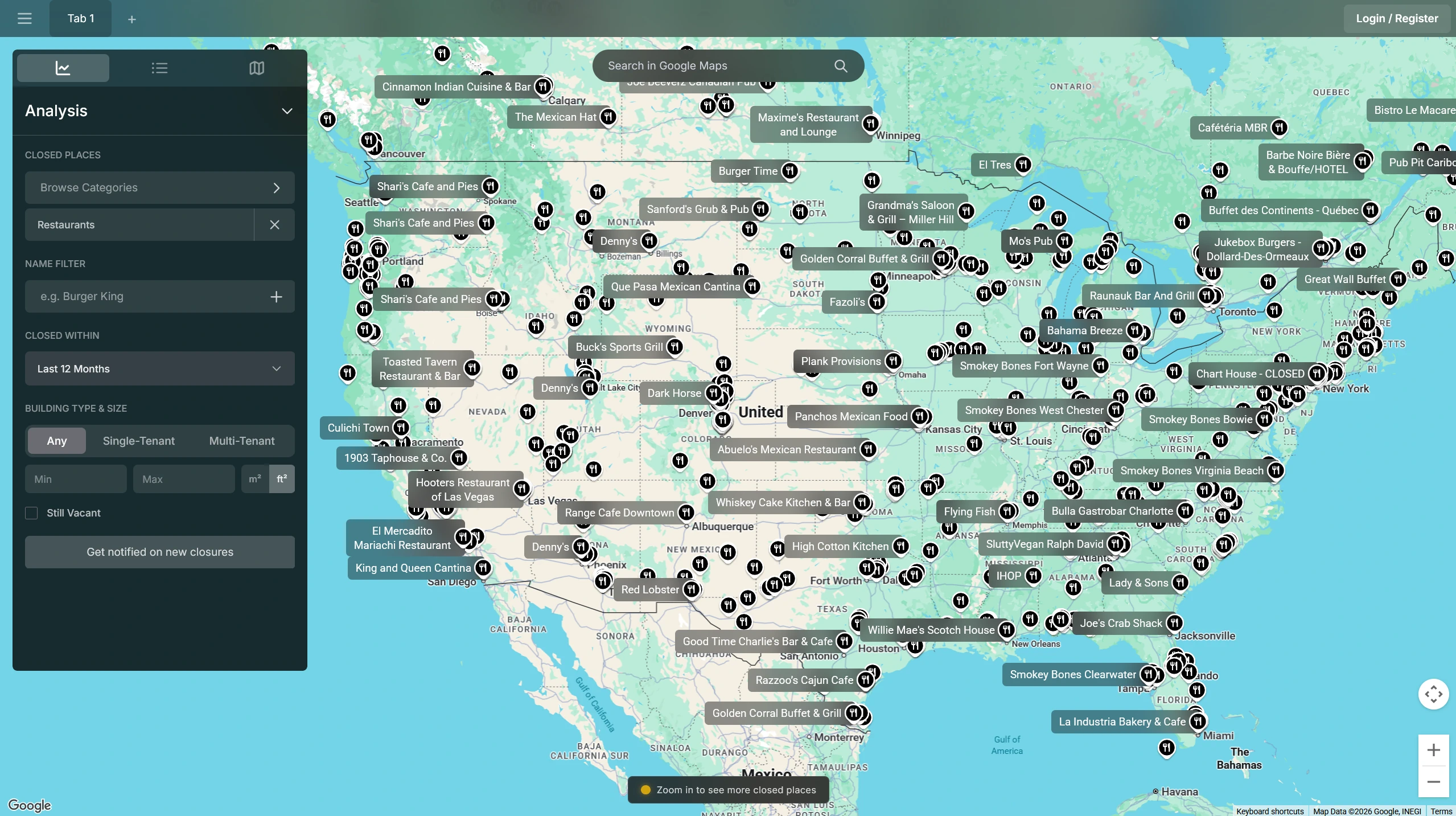 ClosedPlaces - Find Permanently Closed Businesses